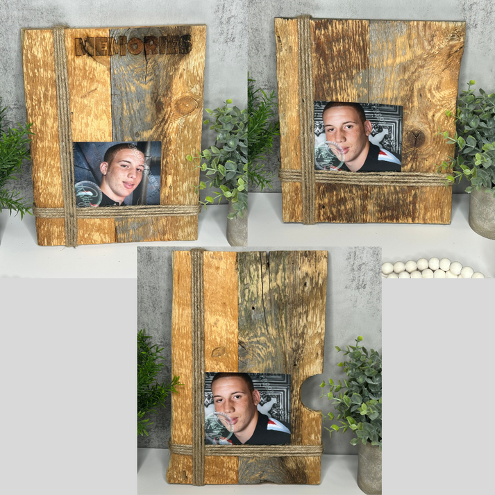 Rustic Barn Wood Frames with Twine – Knotty Things Woodworks LLC